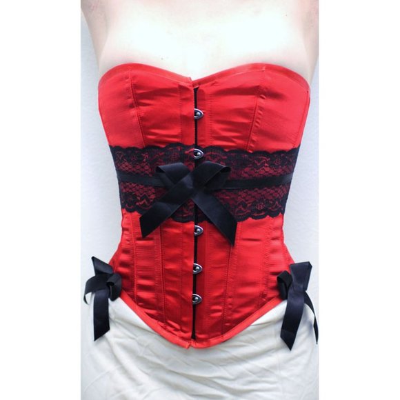 YAK COLLECTIONS | Tops | Double Steel Boned Heavy Duty Satin Over Bust ...
